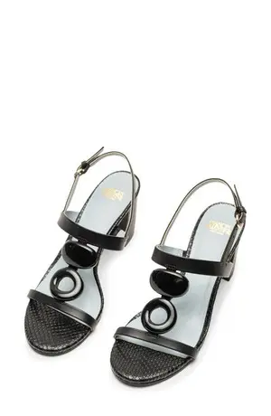 FRANCES VALENTINE Bianca Slingback Sandal - Black