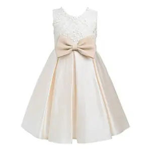 TULLEEN Hampton Embroidered Dress - Champagne