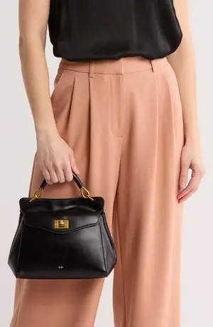 Jw Pei Lucia Faux Leather Top Handle Bag - Black