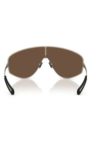 Moncler 45mm Pilot Sunglasses - Matte Bronze / Mirror Brown