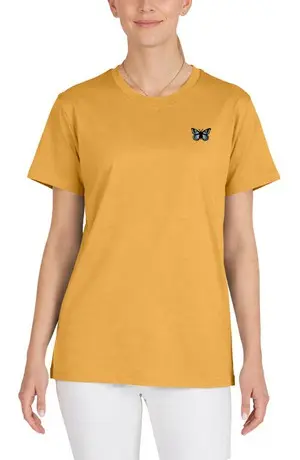 DALIX Butterfly Relaxed T-shirt - Mustard