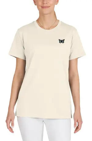 DALIX Butterfly Relaxed T-shirt - Natural