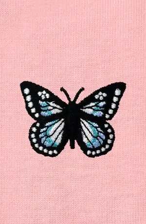 DALIX Butterfly Relaxed T-shirt - Pink