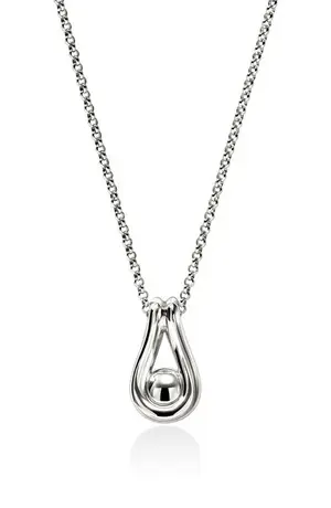 John Hardy Surf Silver Necklace - Sterling Silver