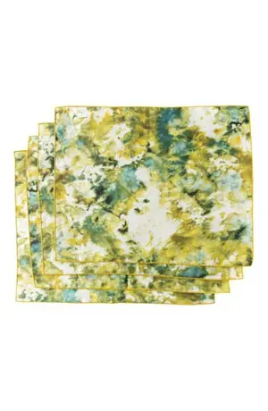 GOLDIE HOME Placemat Set Of 4 - Green Marble