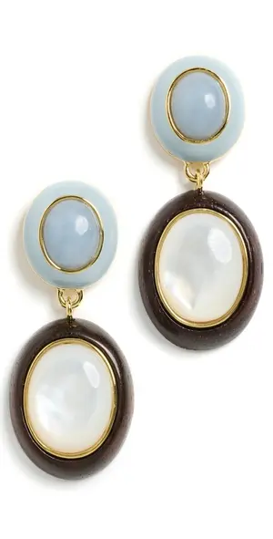 LIZZIE FORTUNATO Papaya Pearl Earrings