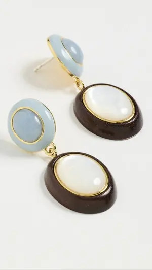 LIZZIE FORTUNATO Papaya Pearl Earrings