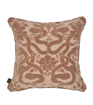 HOUSE OF HACKNEY Medium Cut-velvet Anaconda Cushion - Pink