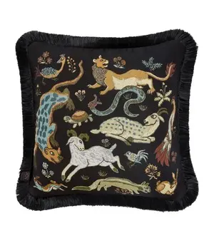 HOUSE OF HACKNEY Medium Jacqaurd Trematonia Cushion - Black