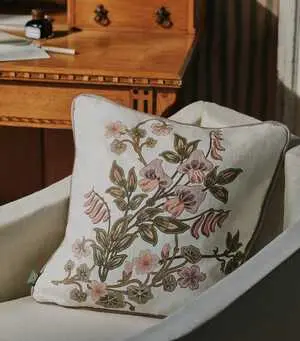 HOUSE OF HACKNEY Medium Hemp The Dancing Orchids Cushion