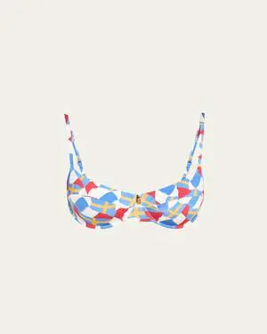 Fisch FISCH Flags Mustique Bikini Top - Flags