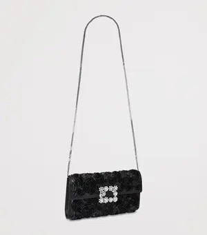 ROGER VIVIER Satin Efflorescence Clutch