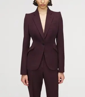 Alexander McQueen Wool Single-breasted Blazer