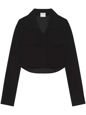 COURREGES Cropped Cotton Shirt