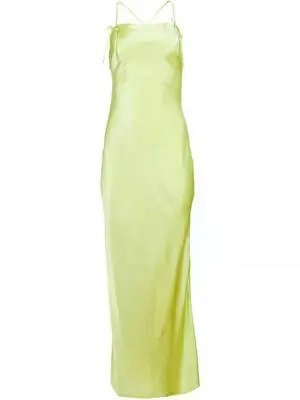 FLEUR DU MAL Silk Dress - Green