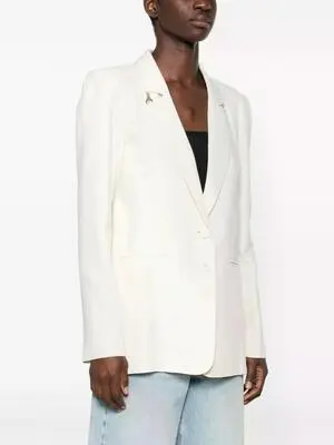 Patrizia Pepe Logo-plaque Detailed Blazer