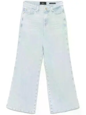7 For All Mankind Lotta Wide-leg Jeans - Blue