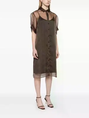 Peserico Semi-sheer Shirt Dress