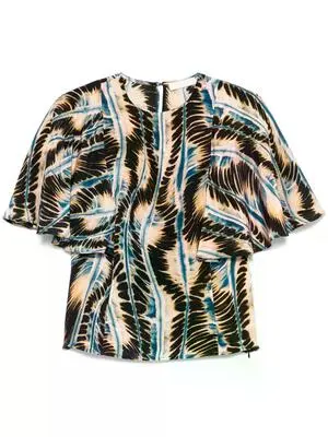 Ulla Johnson Ada Printed Blouse - Brown