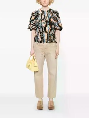 Ulla Johnson Ada Printed Blouse - Brown