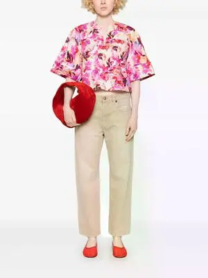 Ulla Johnson Suri Floral Blouse - Pink