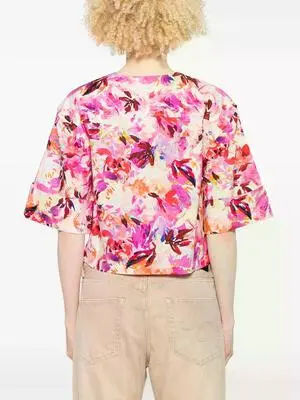Ulla Johnson Suri Floral Blouse - Pink