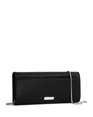 Alexis Bittar Crystal Curve Side Handle Clutch - Black