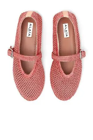 Alaïa Ballet Flat With Buckle Strap