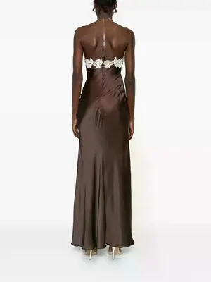 Patrizia Pepe Logo-pendant Maxi Dress
