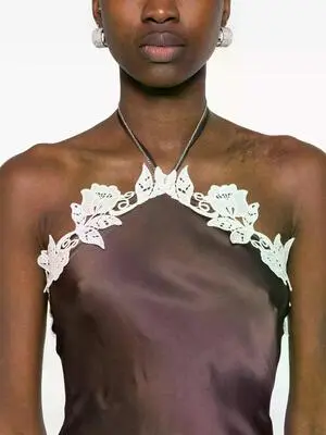 Patrizia Pepe Logo-pendant Maxi Dress