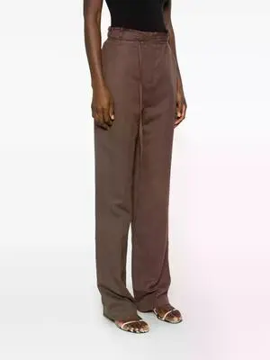 Patrizia Pepe Frayed Wide Leg Trousers