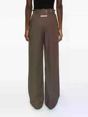 Patrizia Pepe Frayed Wide Leg Trousers