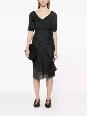 LEMAIRE Silk Chiffon Midi Dress