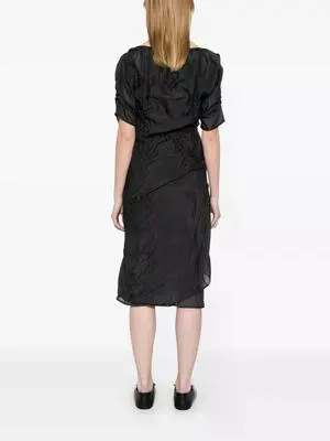 LEMAIRE Silk Chiffon Midi Dress
