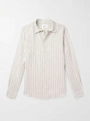 Nn07 Enzo 5728 Striped Linen Shirt