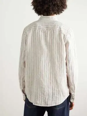 Nn07 Enzo 5728 Striped Linen Shirt