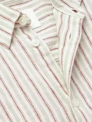 Nn07 Enzo 5728 Striped Linen Shirt