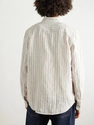 Nn07 Enzo 5728 Striped Linen Shirt