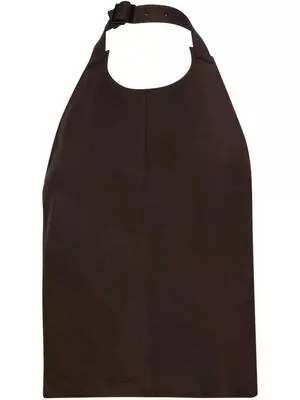 Wardrobe.NYC Backless Halter Top - Brown