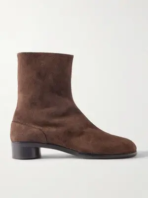 MAISON MARGIELA Tabi Suede Boots - Brown