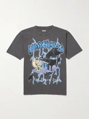 Kapital Printed Cotton-jersey T-shirt