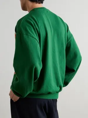 Kapital Printed Cotton-jersey Sweatshirt - Green
