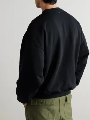 Kapital Printed Cotton-jersey Sweatshirt - Black