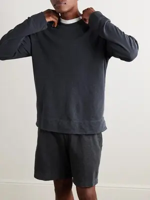 JAMES PERSE Cotton-jersey Sweatshirt - Blue