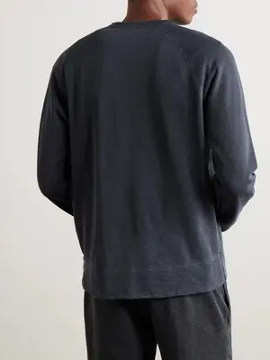 JAMES PERSE Cotton-jersey Sweatshirt - Blue