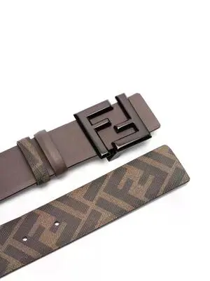 Fendi Monogram-print Reversible Belt