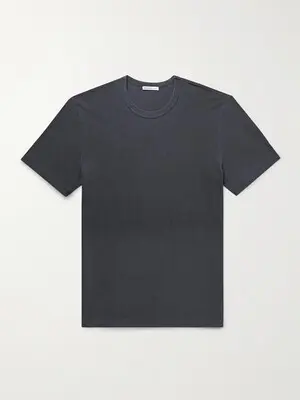 JAMES PERSE Combed Cotton-jersey T-shirt - Blue