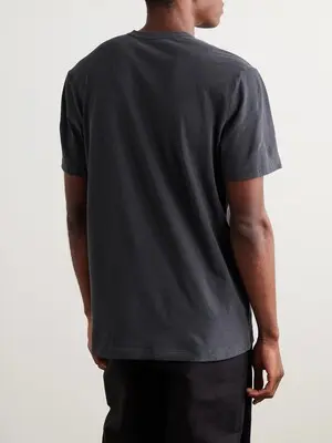 JAMES PERSE Combed Cotton-jersey T-shirt - Blue