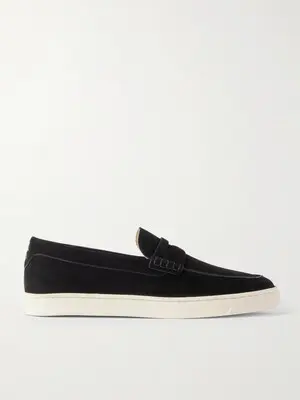 Brunello Cucinelli Suede Penny Loafers