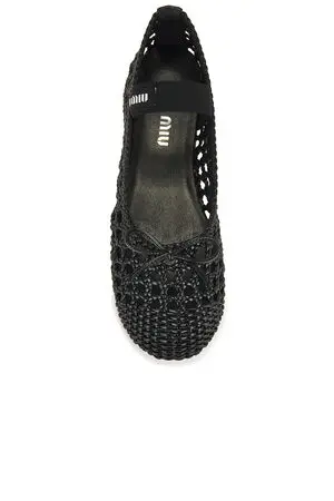 Miu Miu Ballet Flat - Nero